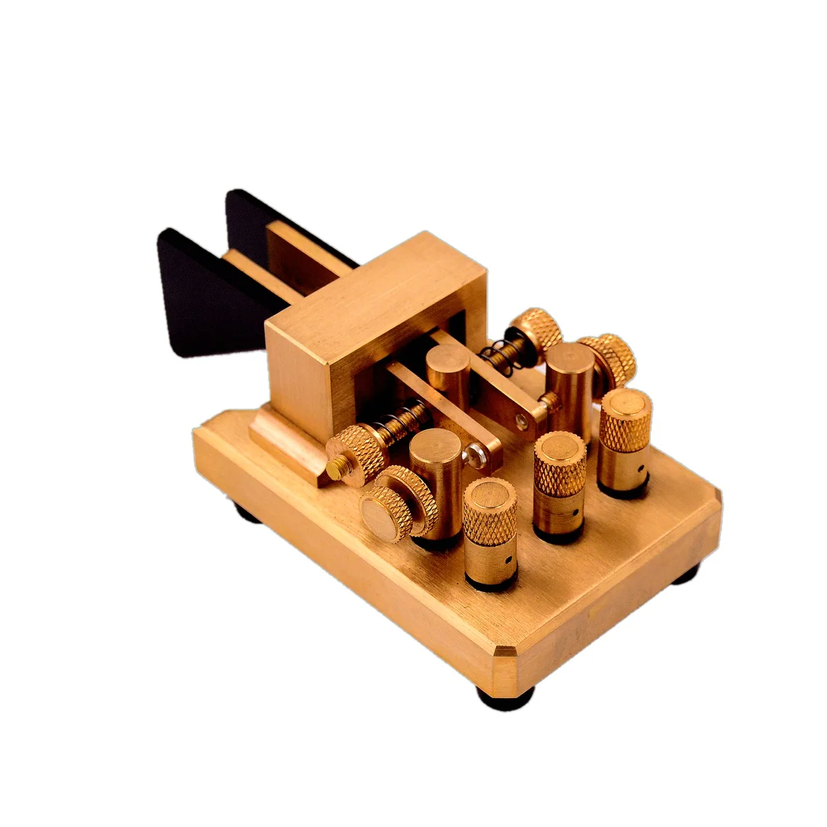 Heavy-Copper-MORSE-Code-Keyer-Torsion-Bar-Double-Lever-Paddle-Cootie-CW ...