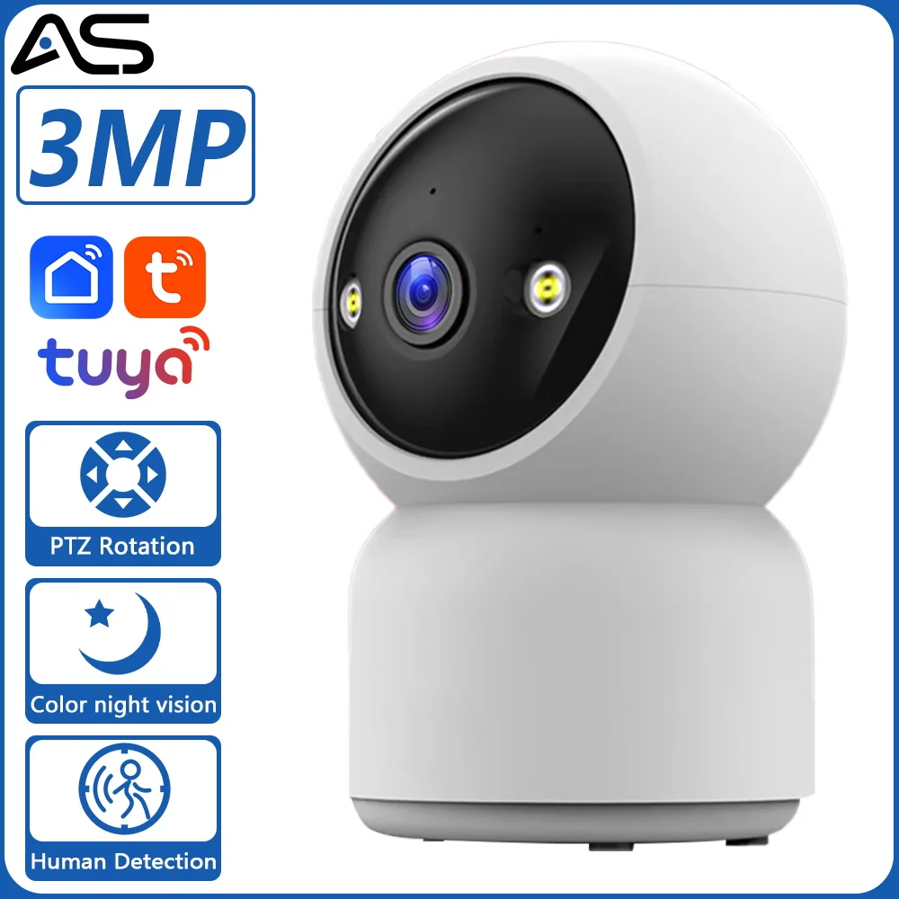 3MP-Tuya-Smart-Mini-WiFi-IP-Camera-Indoor-Wireless-Home-Security-Human ...