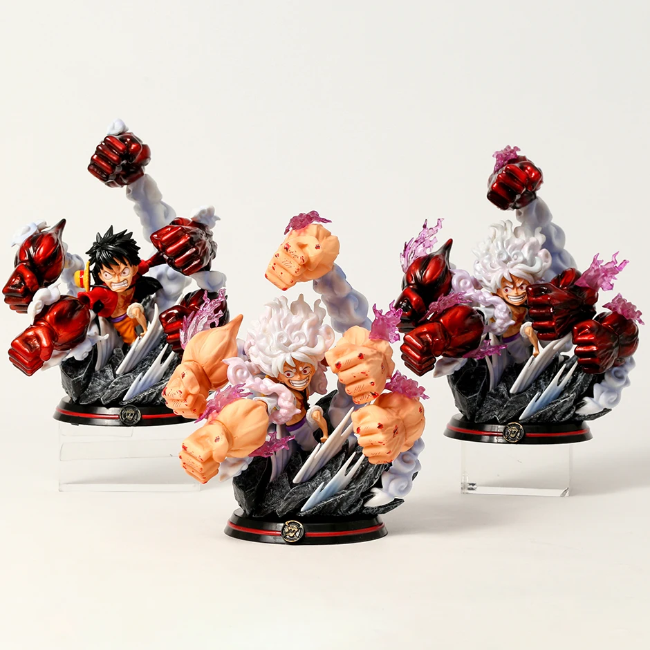 WCF One Piece Gear 5 Fifth Sun God Nika Luffy Battle Version Figure ...