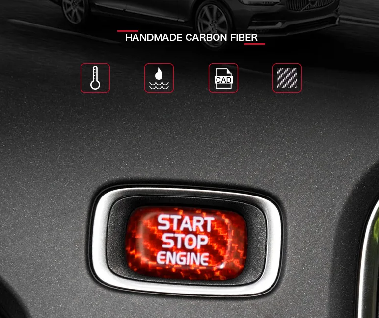 Replace-Cover-Car-Styling-Car-Engine-Start-Button-Stop-Switch-Key-Decor ...