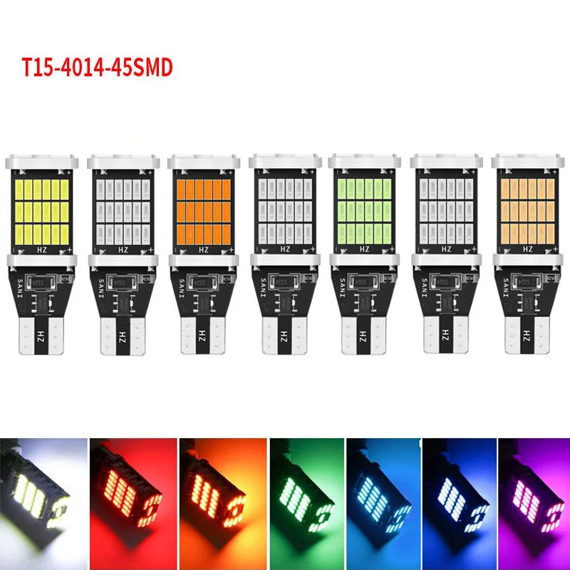 2PCS-T15-W16W-921-912-T16-902-LED-Bulbs-High-Power-45pcs-4014SMD-Super ...