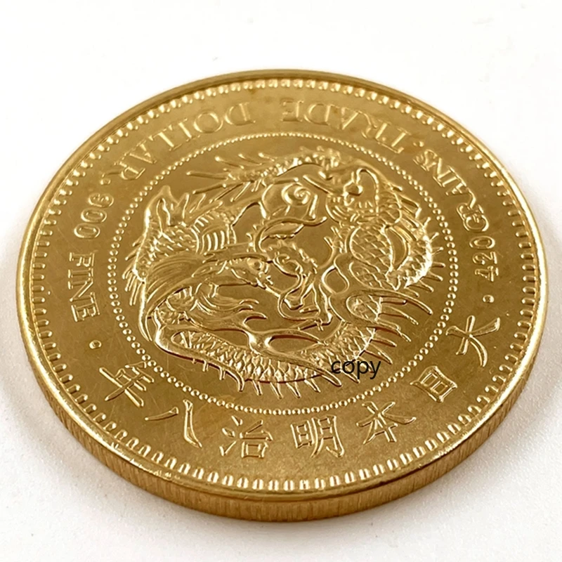 Japanese-Trade-Dollar-Original-Gold-Silver-Coin-Dragon-for-Collectible ...