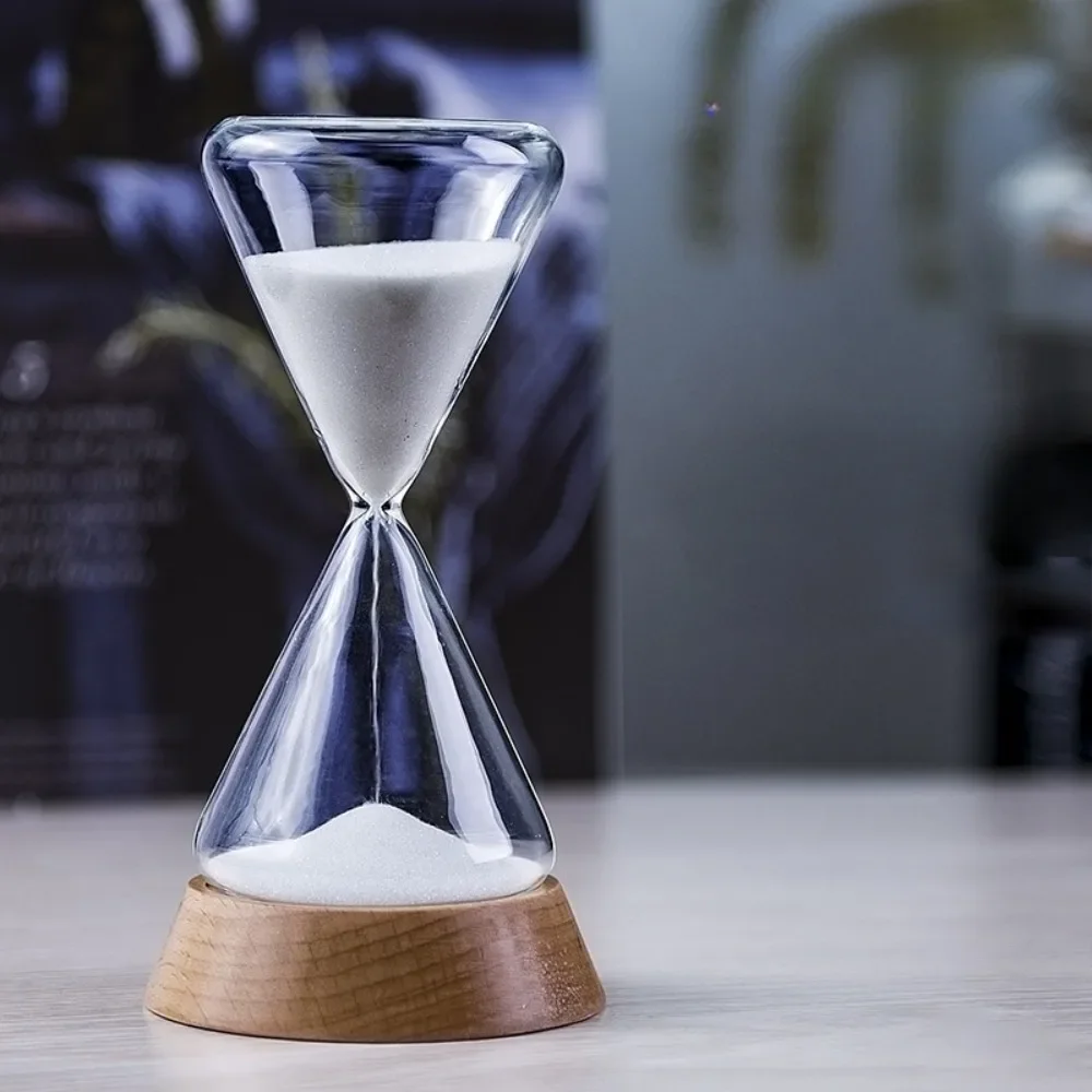 15mins-Glass-Sand-Clock-Timer-Hourglass-Timer-with-Base-Creative-Office ...