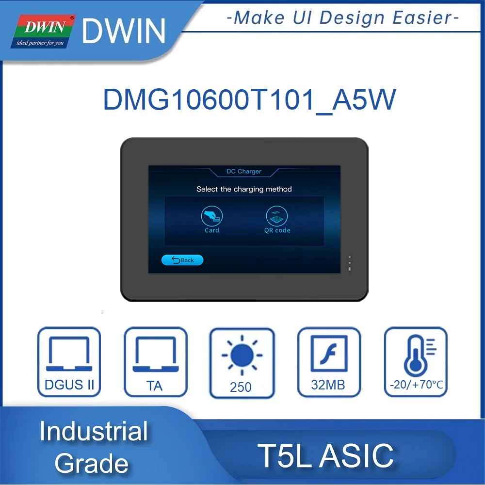 DWIN DGUS II/TA 1024*600 픽셀 UART LCM 10.1 인치 HMI 모니터 터치 스크린 Modbus IPS ...