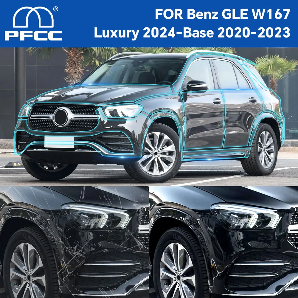Faros-de-coche-PPF-para-mercedes-benz-GLE-W167-Base-de-lujo-2024-2020 ...