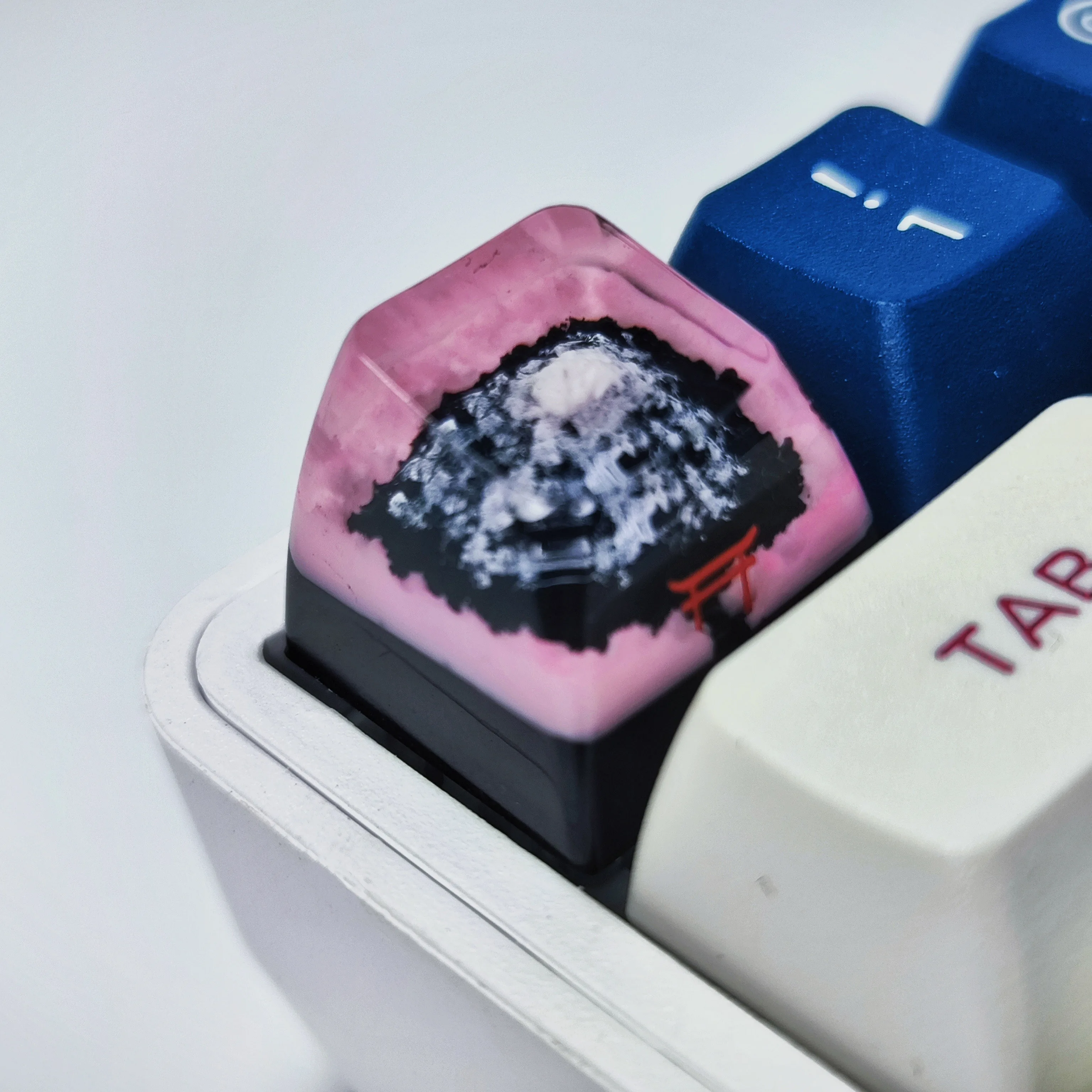 Handmade-Resin-Personality-Pink-Fuji-Mountain-Key-Cap-Cherry-Mx-Switch ...