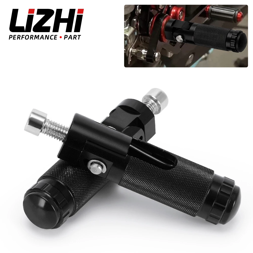 Motorcycle Footpegs CNC Aluminum Motor Bike Universal Folding Footrests ...