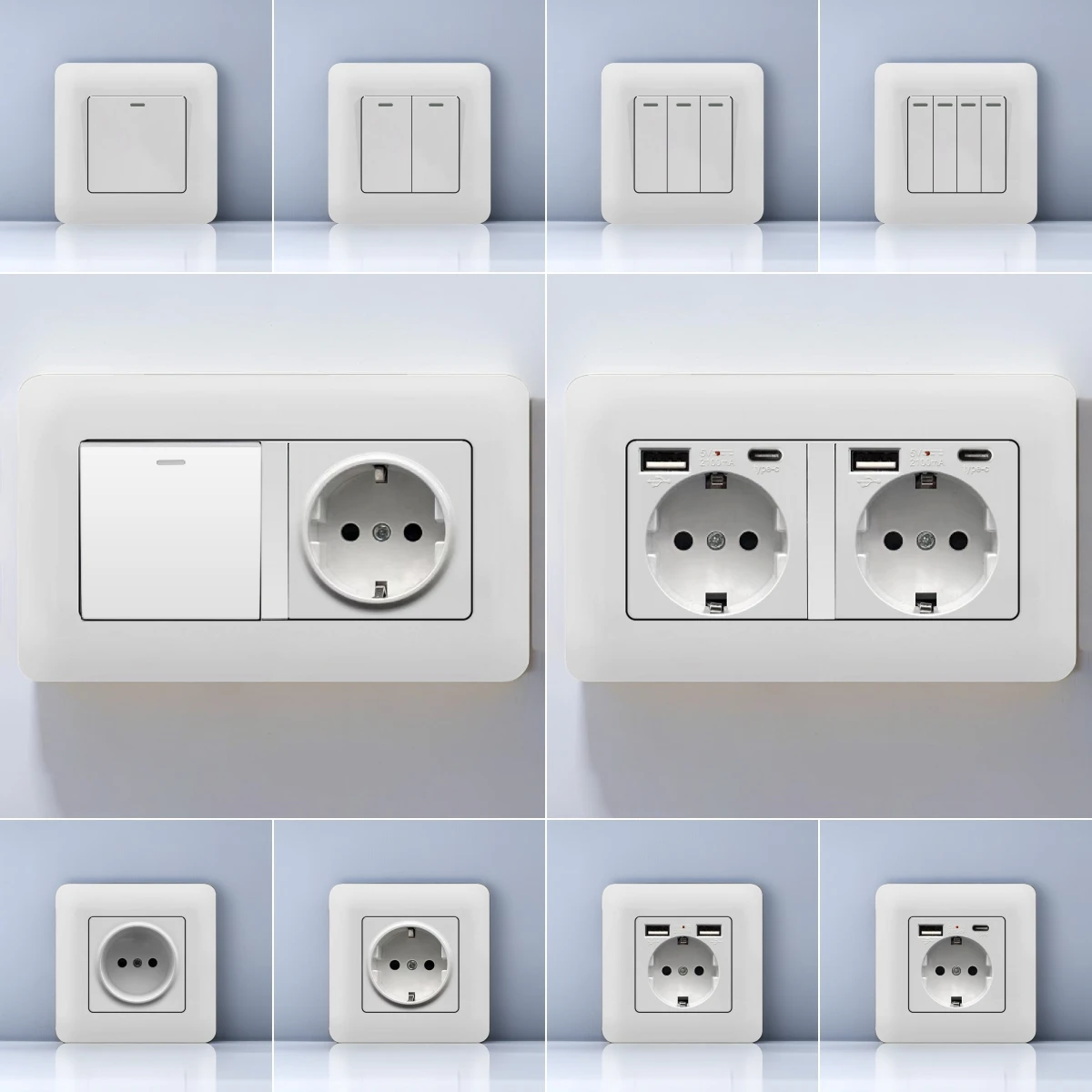 86-Type-Russian-European-Standard-Socket-With-USB-Charge-and-Switch-RU ...