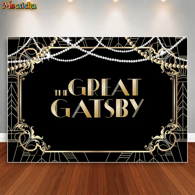Mocsicka The Great Gatsby Theme Birthday Party Wall Decoration Banner ...