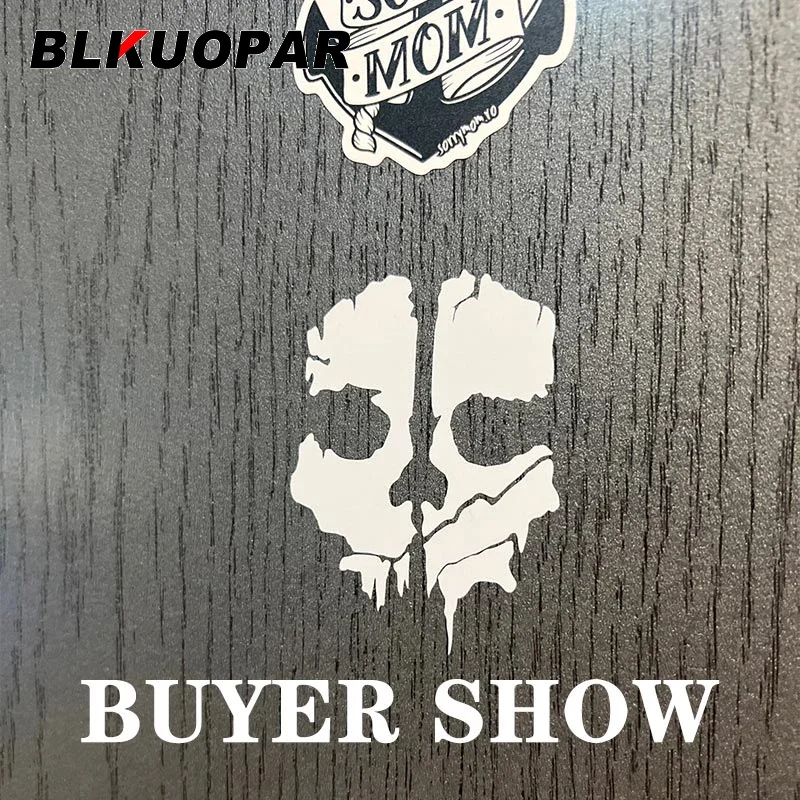 BLKUOPAR Call of Duty Ghost Head Skull Silhouette Car Sticker ...