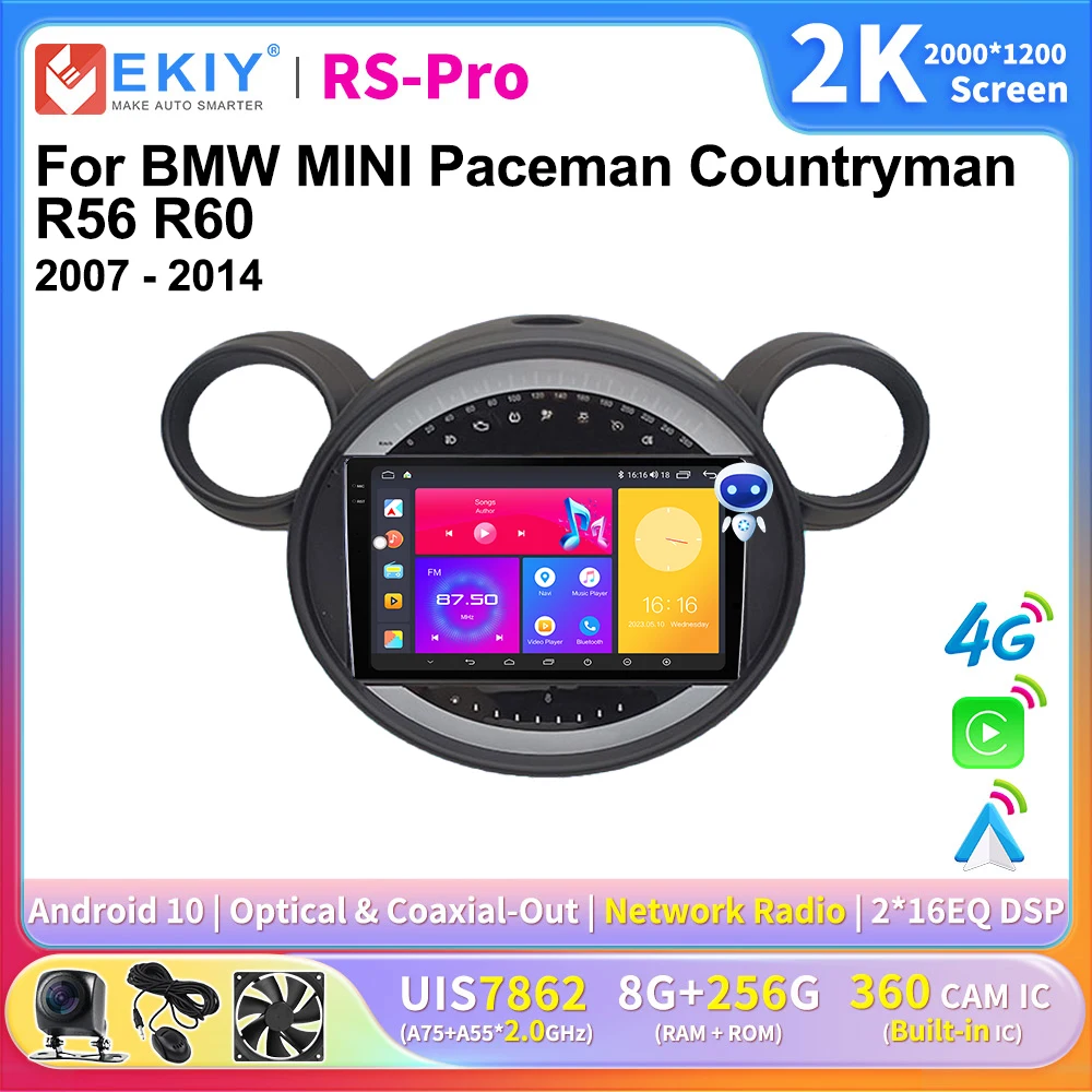 EKIY-CarPlay-Android-Auto-Radio-For-BMW-MINI-Paceman-Countryman-R56-R60 ...