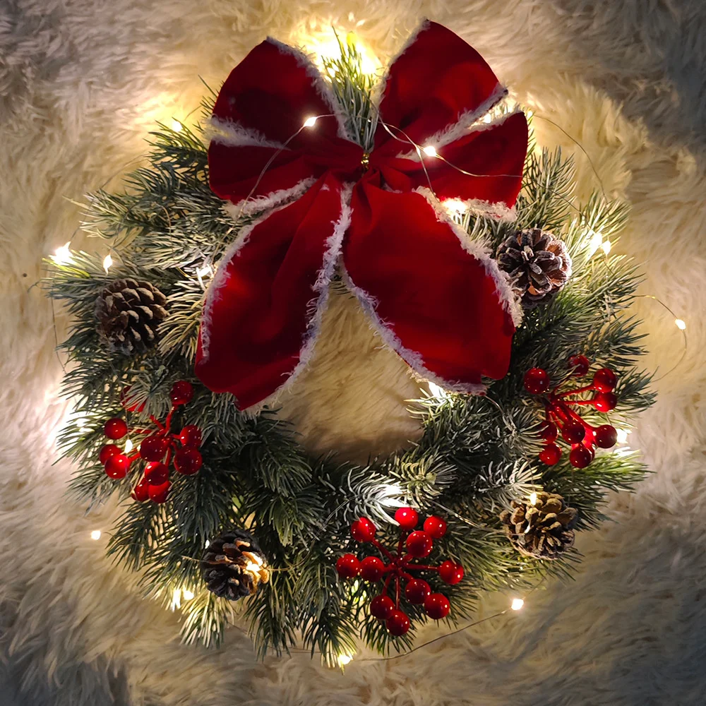 Coronas-navide-as-colgantes-de-rat-n-para-puerta-simulaci-n-de-cono-de ...