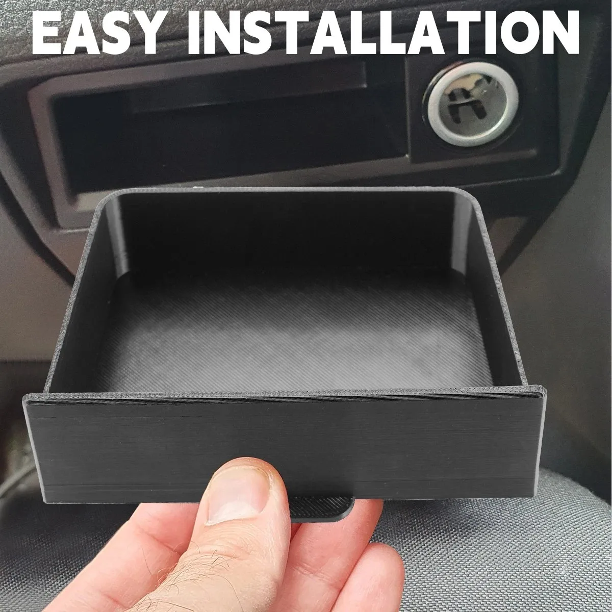 ABS Center Drawer Plastic Car Dash Centre Drawer Organizer Black Drawer ...