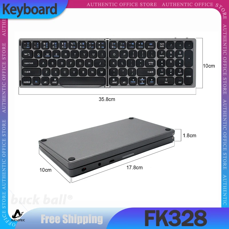 Fk328-Foldable-Keyboard-81-Keys-Silent-Wireless-Bluetooth-Keyboards ...