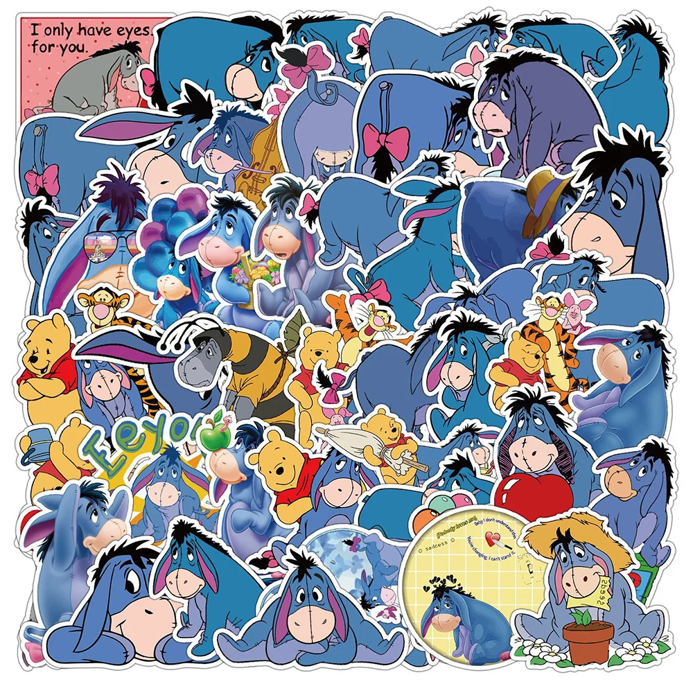 10-30-50pcs-Disney-Winnie-The-Pooh-Eeyore-Stickers-DIY-Kawaii-Cartoon-Sticker-Decal-Laptop ...