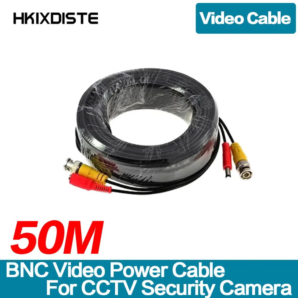 50M-165ft-CCTV-DVR-Camera-Recorder-system-Video-Cable-DC-Power-Security-Surveillance-BNC-Cable ...