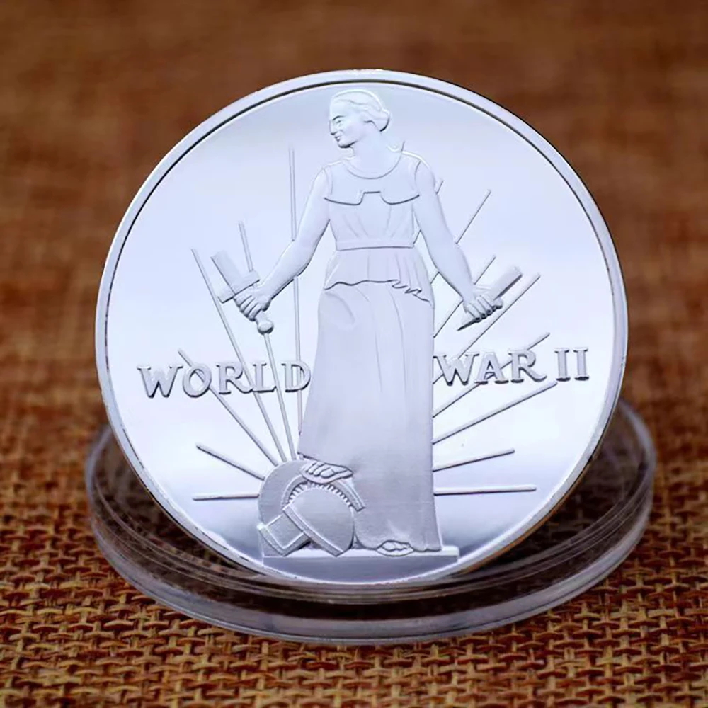 WW2-1941-1945-Silver-Coin-World-War-II-Broken-Sword-Peace-Emblem ...