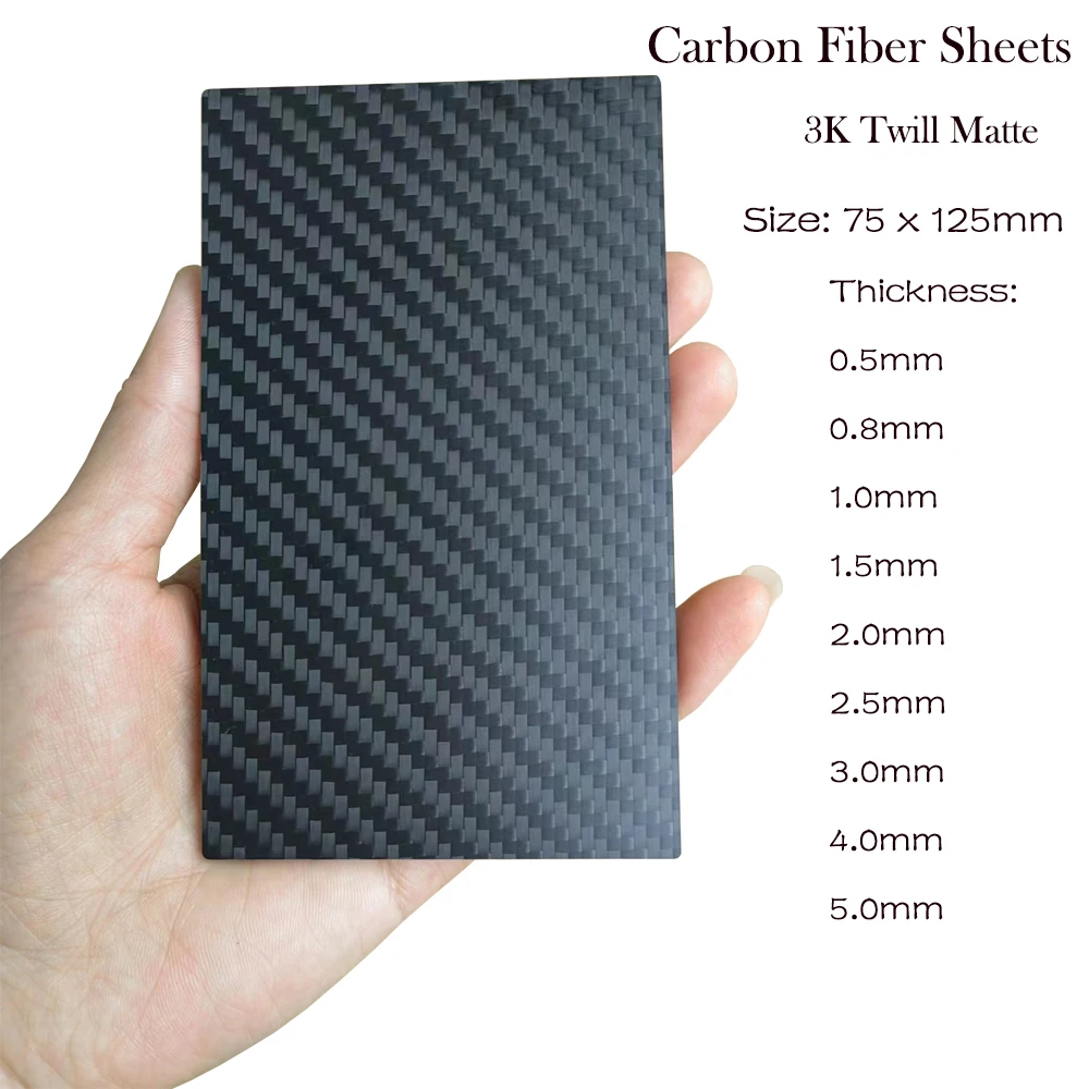 75x125mm-3K-Carbon-Fiber-Board-Light-High-Strength-Composite-Material ...