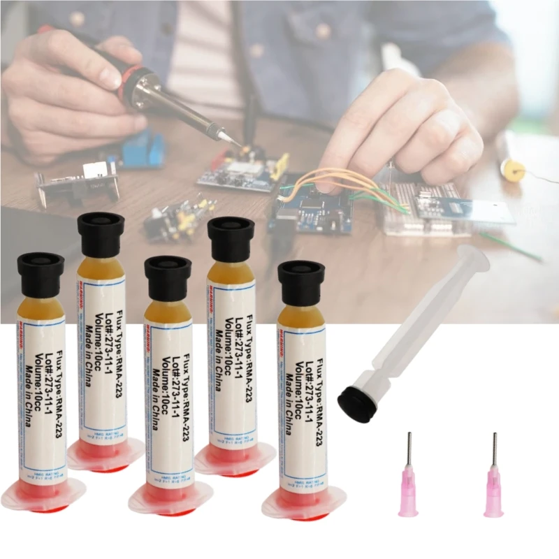 1-5pcs-10cc-Solder-Rosin-RMA-223-Soldering-Paste-Flux-for-Computer ...
