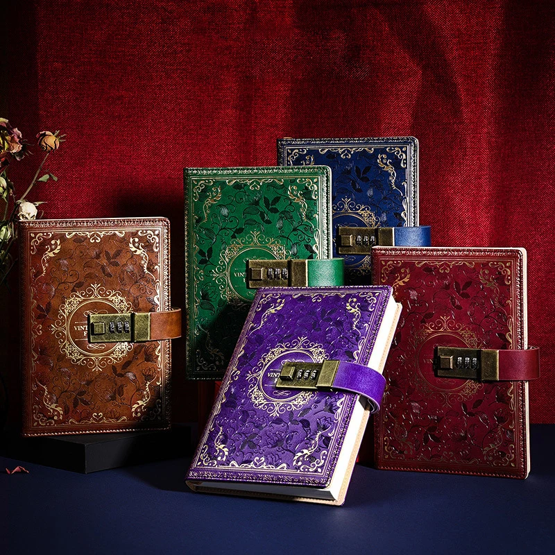 Diary-Notebook-with-Lock-Bullet-Notepad-Password-B6-Agenda-Planner ...