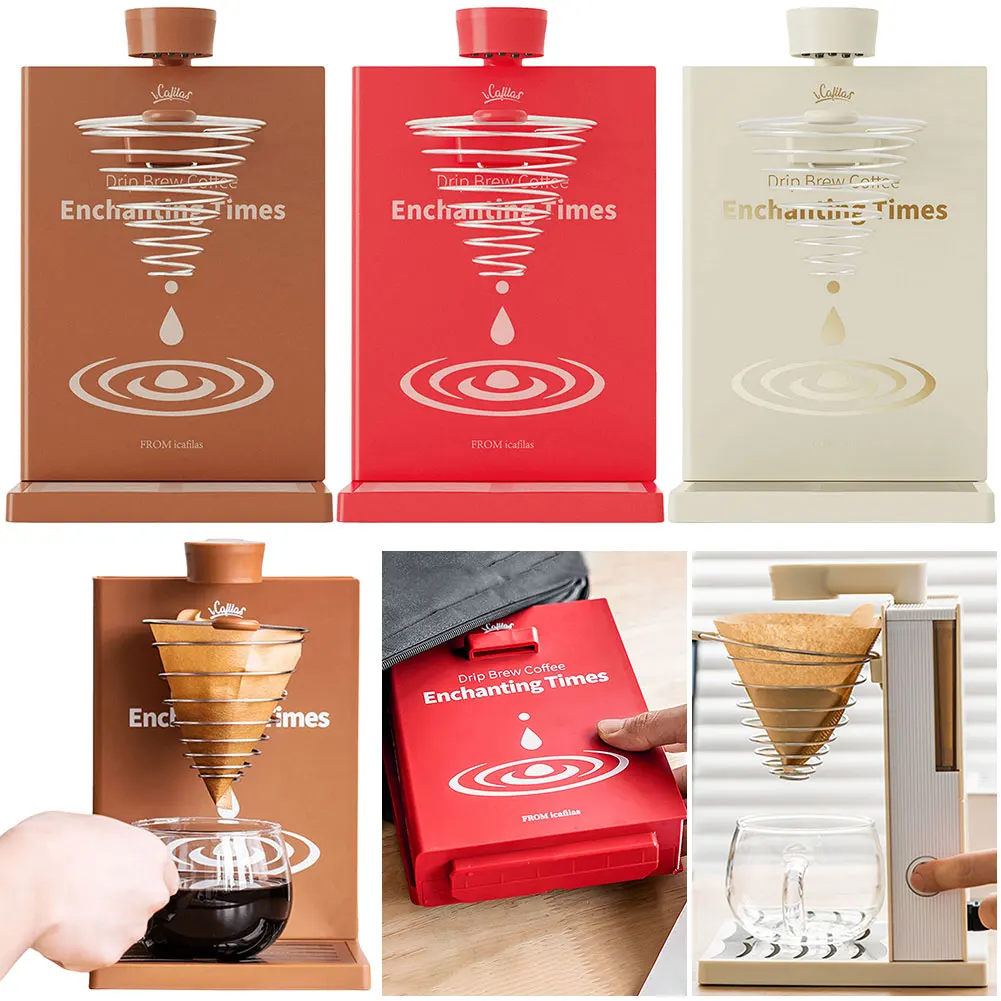 Electric Coffee Machine with Filter Paper Detachable Mini Coffee Brewer ...