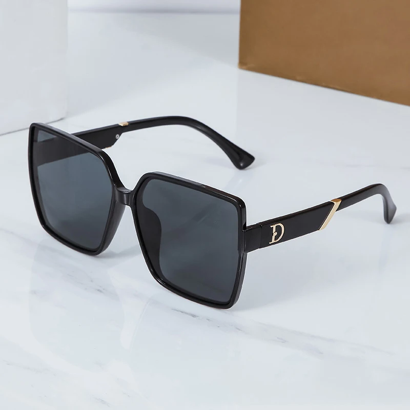 Letter-D-Sunglasses-For-Women-Men-Brand-Design-Luxury-Square-Frame ...