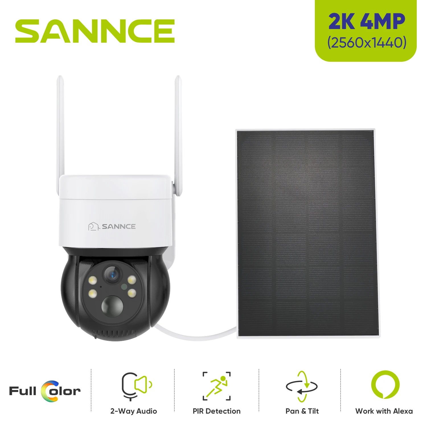 SANNCE-Solar-Wifi-Security-Cameras-2K-Battery-Powered-Outdoor ...