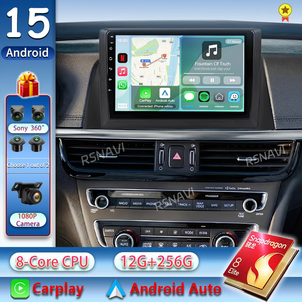 Android 15 Radio del coche para Kia Optima 4 JF 2015 - 2020 LHD 2K QLED ...