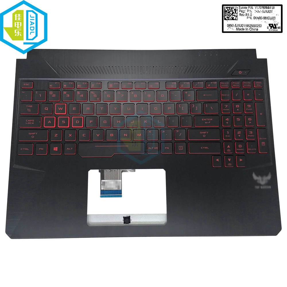 English-Palmrest-Backlight-Keyboard-For-ASUS-TUF-Gaming-FX505-FX86 ...