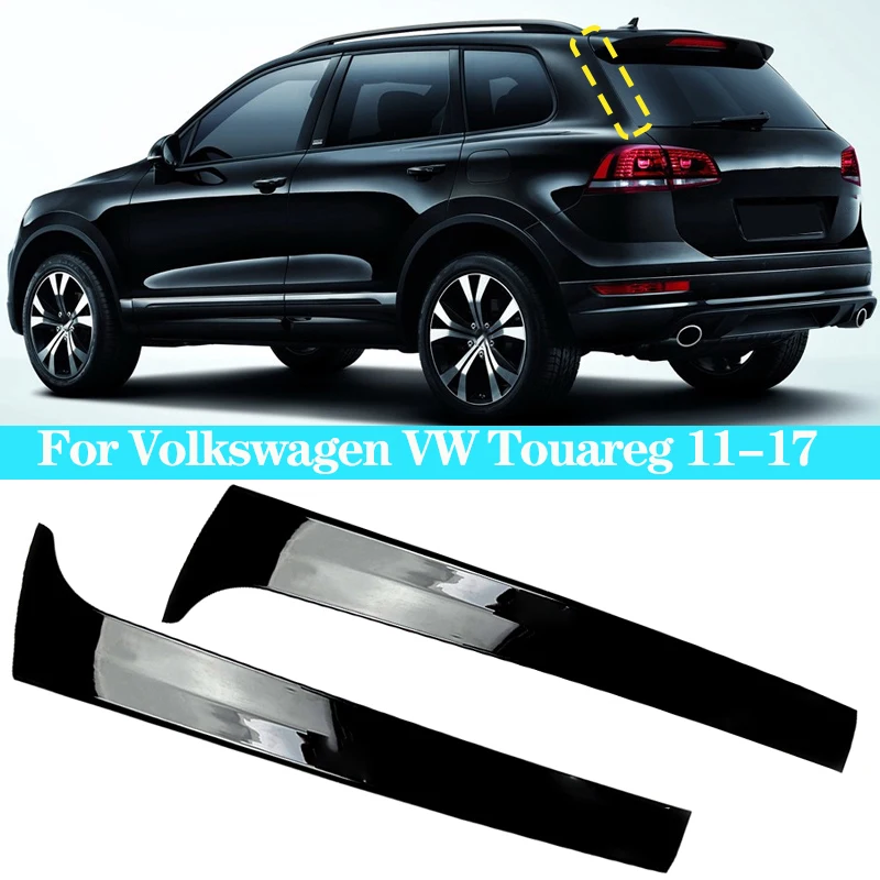 For-Volkswagen-VW-Touareg-Gloss-Black-Car-Rear-Window-Side-Spoiler-ABS ...