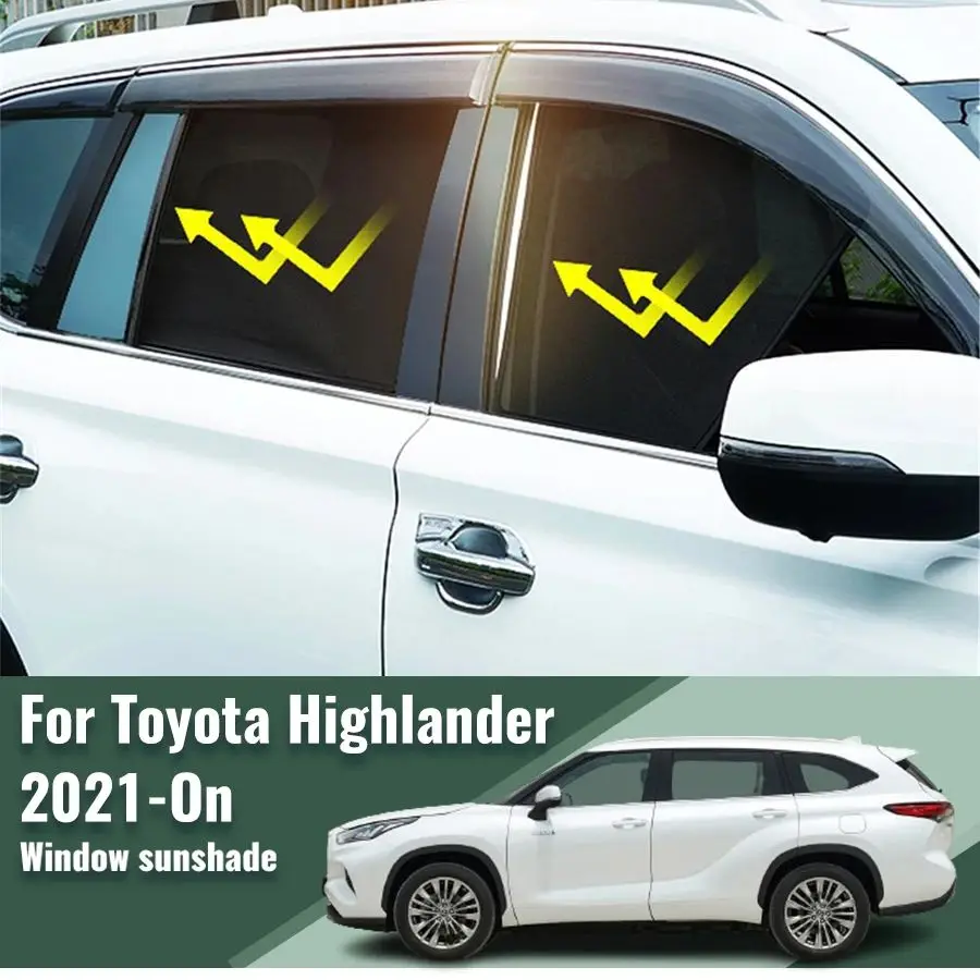For-Toyota-Highlander-XU70-2020-2021-2022-2023-2024-Car-Window-Sunshade ...