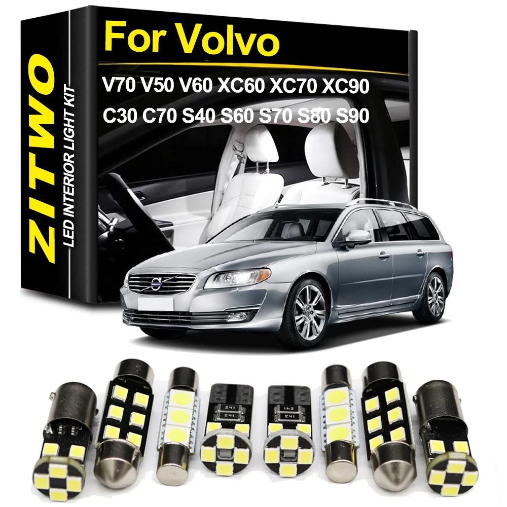 Kit-de-l-mpara-de-luz-Interior-LED-Canbus-para-Volvo-Bombilla-de-c-pula ...