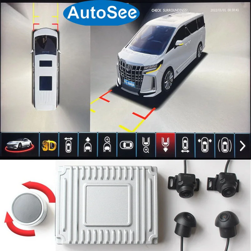 fit-original-OEM-monitor-for-Toyota-Alphard-360-degree-camera-Panoramic ...