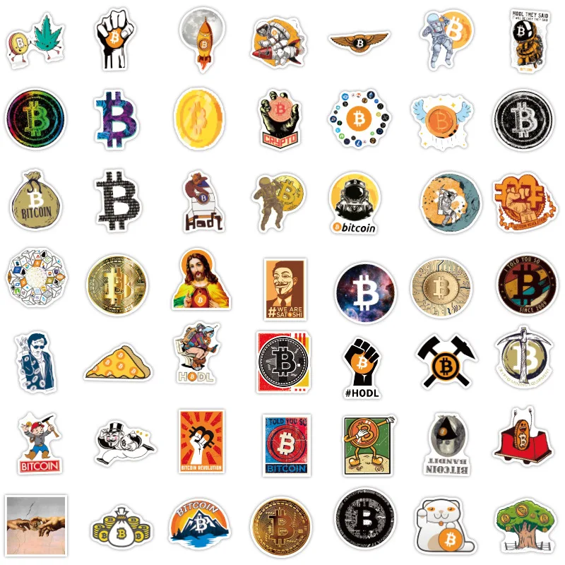 10-51Pcs-Funny-Bitcoin-Dogecoin-Commemorative-coin-Stickers-For ...
