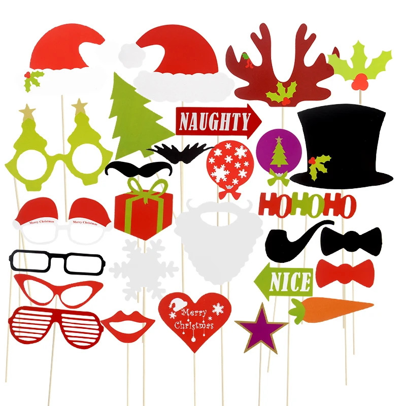 Diy Christmas Photo Booth Props