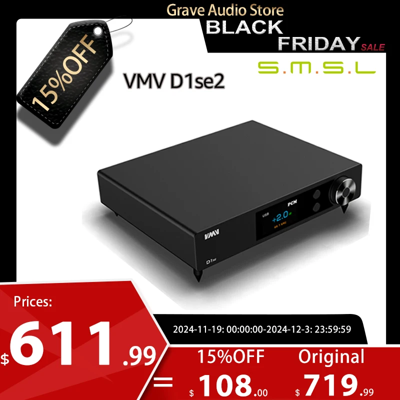 SMSL-VMV-D1se2-HIFI-Decoder-Full-MQA-Audio-DAC-Desktop-Pre-amp ...