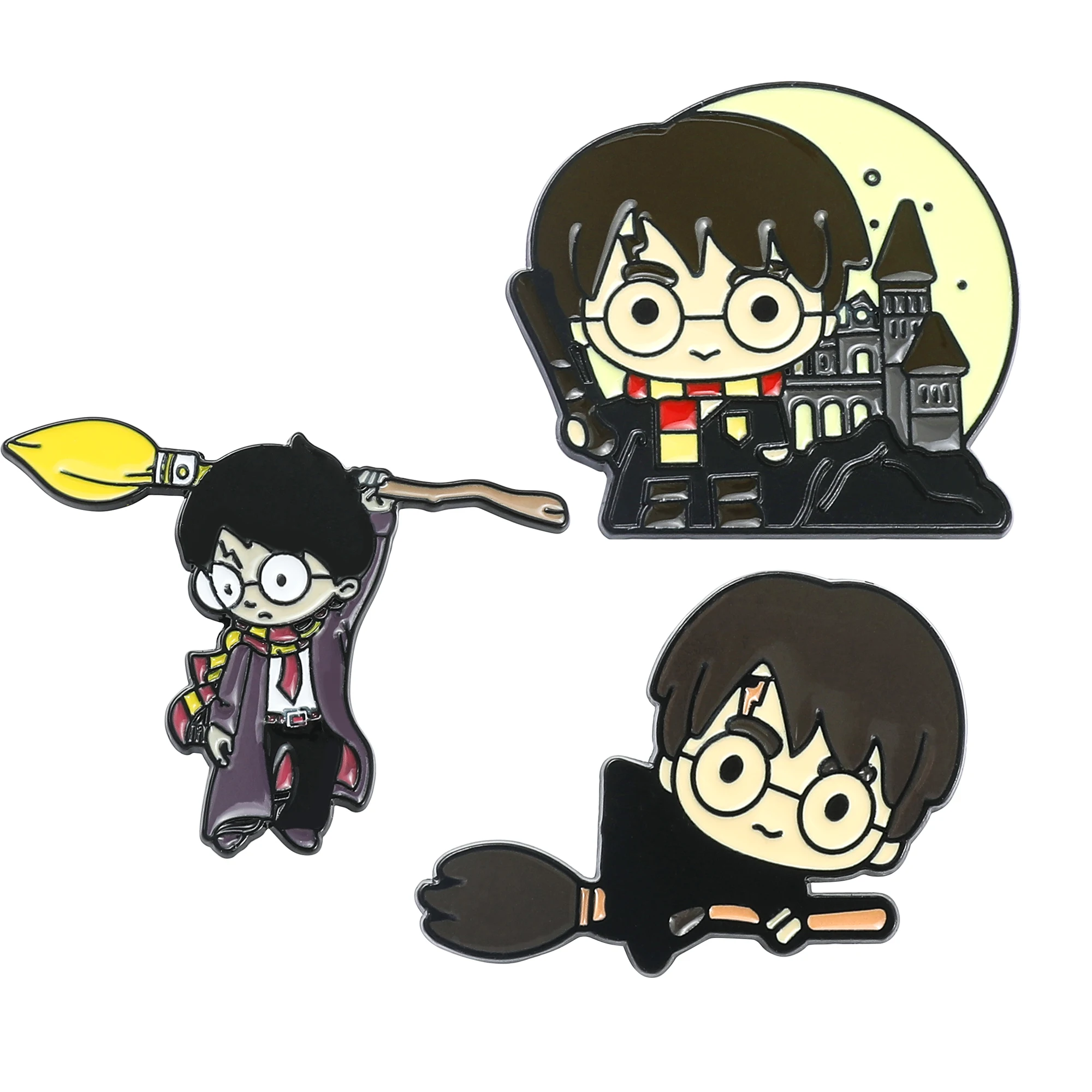 Cartoon Harry Potter On Broom