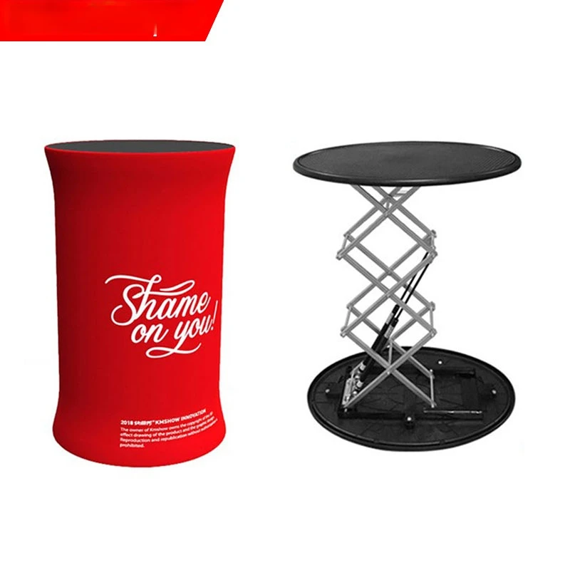 Portable-Promotion-Exhibition-Counter-Table-Tension-Fabric-Curved-Oval ...