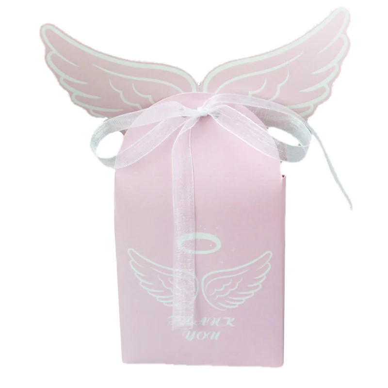 Caja de dulces con alas rosas para niños, bolsa de embalaje para Baby ...
