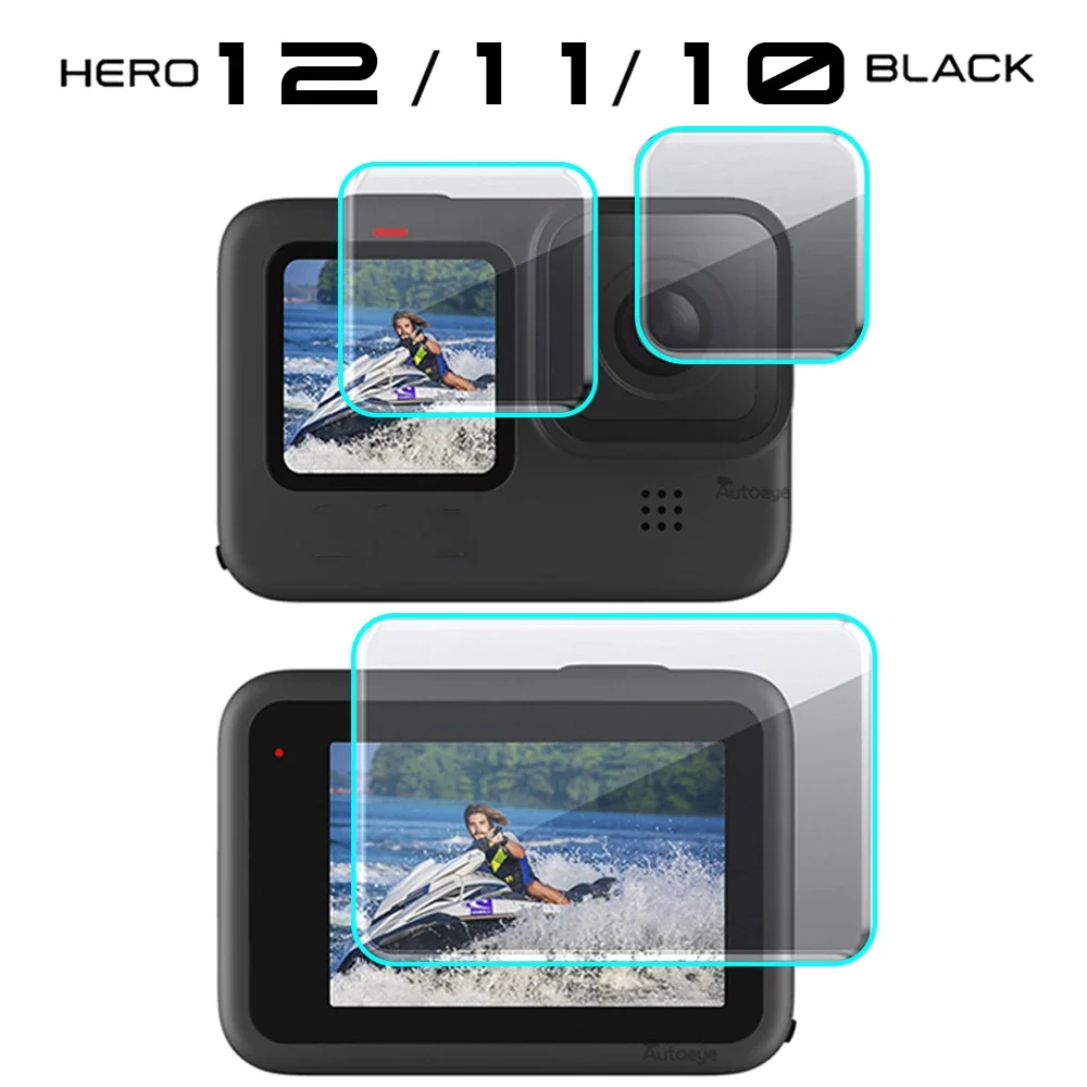 Go-Pro-12-Tempered-Glass-Film-Hd-Lens-Screen-Protector-Cover-Case-For ...