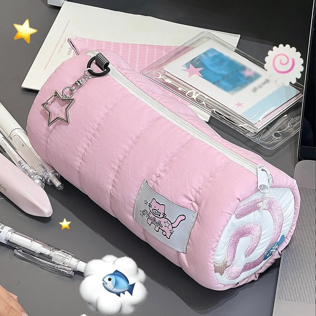 Cute-Pink-Pencil-Case-Kawaii-Soft-Pen-Storage-Bag-Cosmetic-Pouch ...