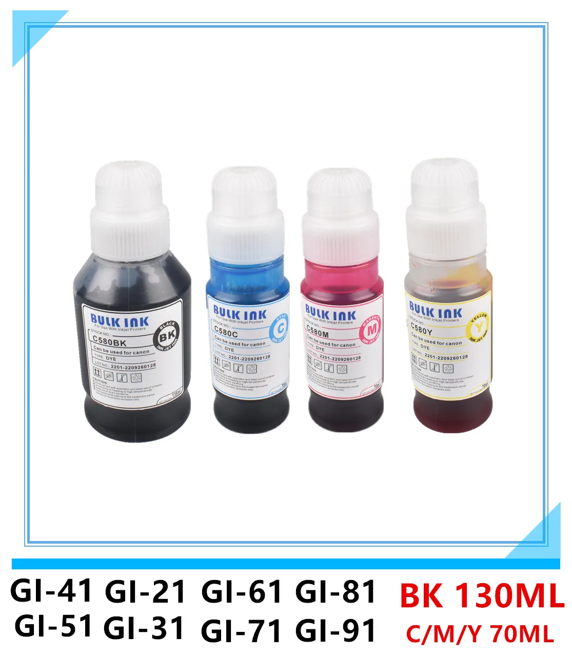 compatible GI 41 GI 41 Dye Ink Refill Kit for Canon PIXMA G1420 G2420 ...