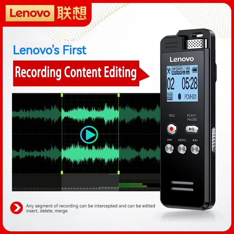 Lenovo T505 Multifunction Audio Voice Recorder Professional Lossless ...