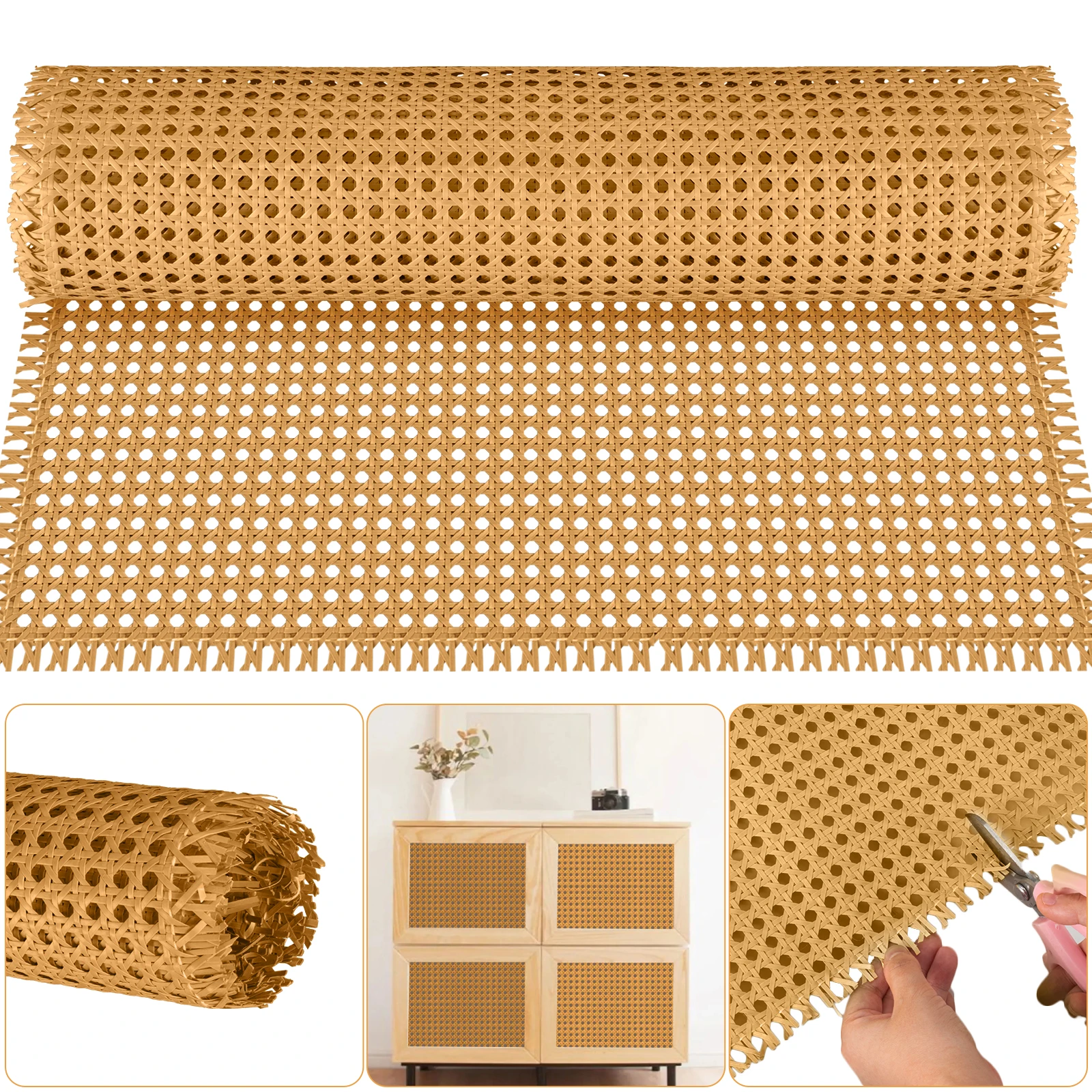 40-50cm-Wide-0-6-2-Meters-Long-Plastic-Rattan-Webbing-Roll-Wicker-Board ...