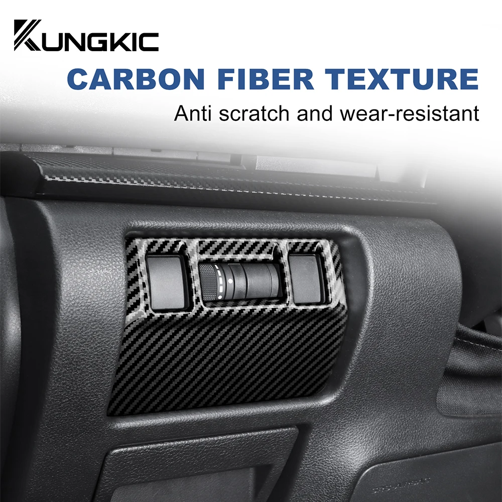 Headlight-Switch-Sticker-for-Subaru-Crosstrek-2024-ABS-Car-Carbon-Fiber ...