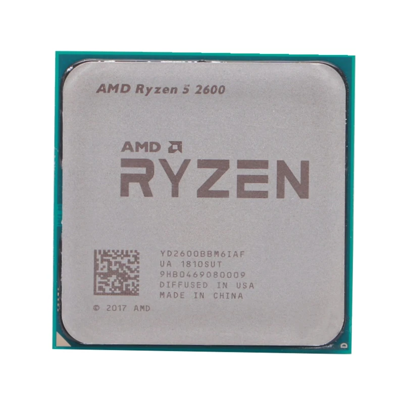 Used AMD Ryzen 5 2600 R5 2600 3.4 GHz Six Core Twelve Thread 65W CPU ...