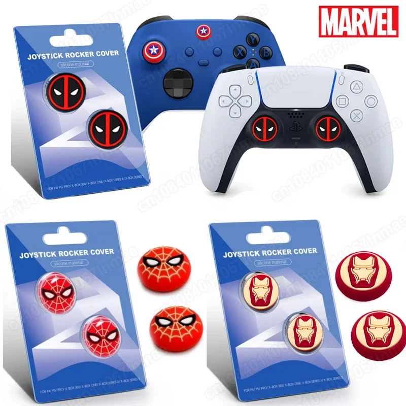 Marvel-SpiderMan-Deadpool-Thumb-Grip-Cap-Cover-para-Playstation-PS5-PS4 ...
