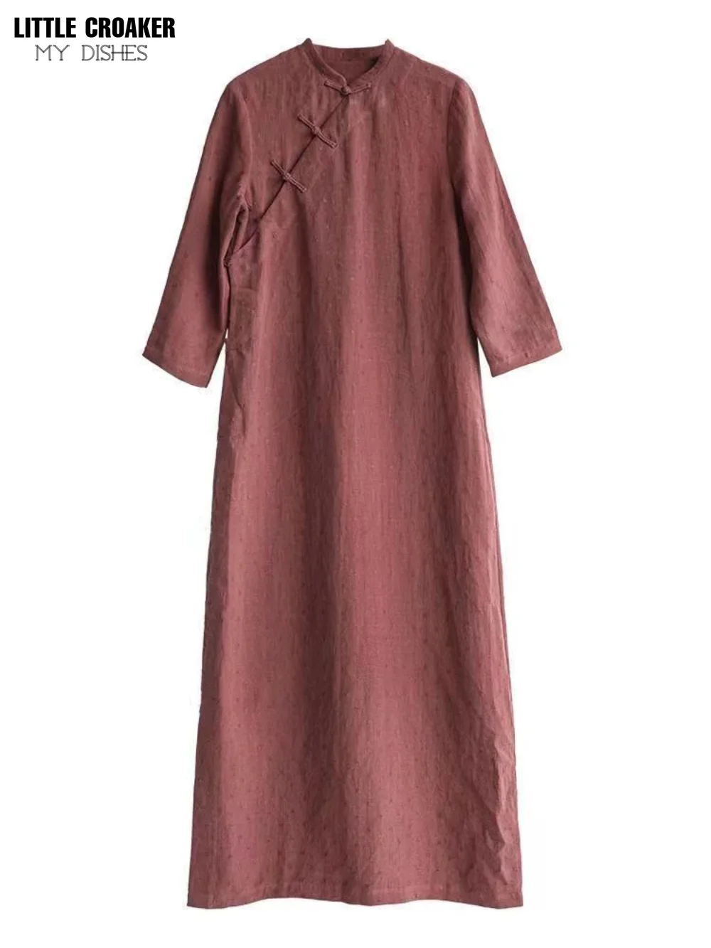 New-Arrival-Vintage-Autumn-Spring-Dress-Cotton-Linen-Chinese-Style ...