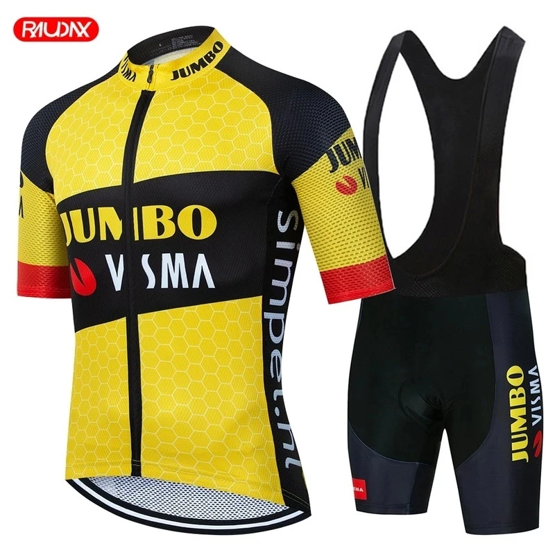 Summer Jumbo Visma Mtb Cycling Jersey Bike Jerseys Set Men Breathable ...