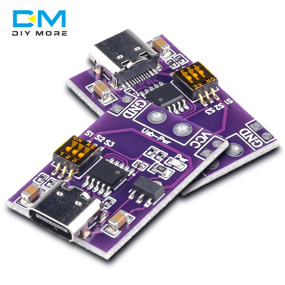 USB C PD Trigger Module DC-DC QC Trigger Power Bank Module Breakout ...